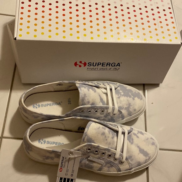 Superga | Shoes | Nwt Superga Light Blue Tie Dye Sneakers | Poshmark